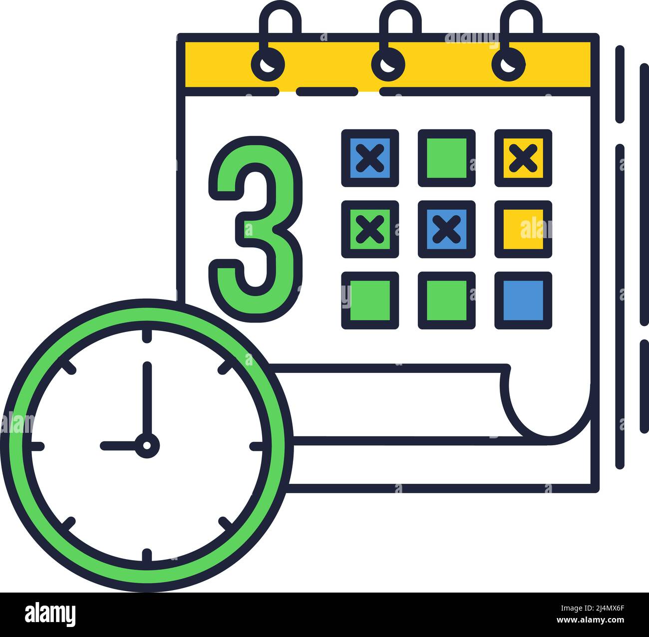Timetable icon. Appointment schedule calendar vector. Date time agenda ...