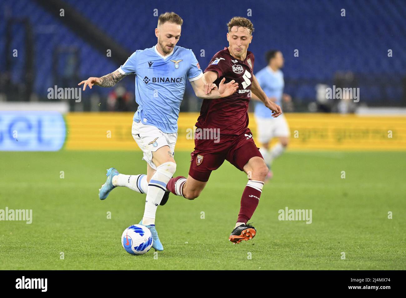 April 16, 2022, Rome, Italy: Manuel Lazzari of SS LAZIO during the 33th ...