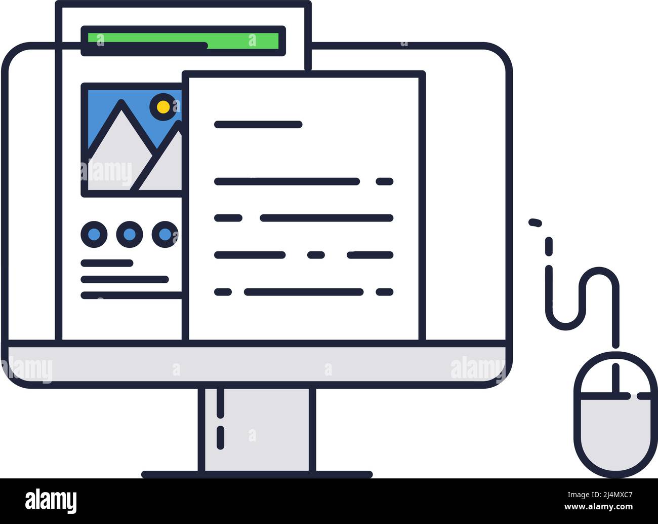 Smart computer class Stock Vector Images - Alamy