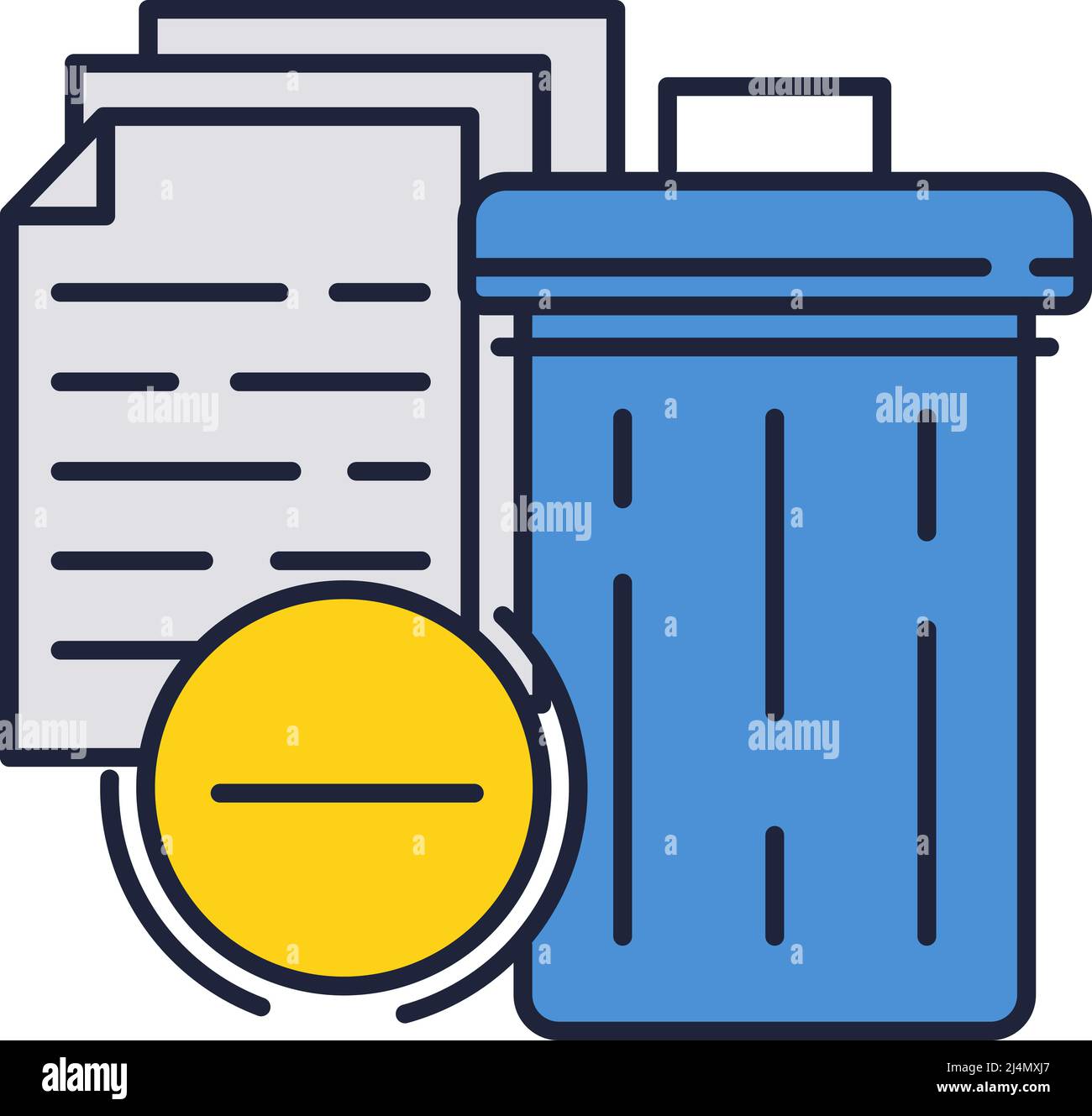 Delete trash file bin on computer icon vector Stock Vector Image & Art ... Delete trash file bin on computer icon vector Stock Vector Image & Art ...