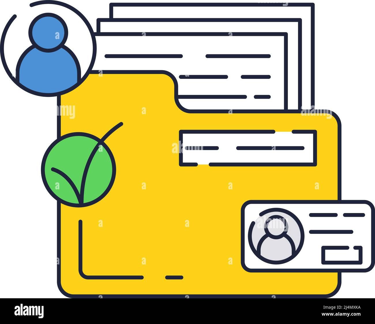 Student profile vector icon data info document Stock Vector Image & Art ...