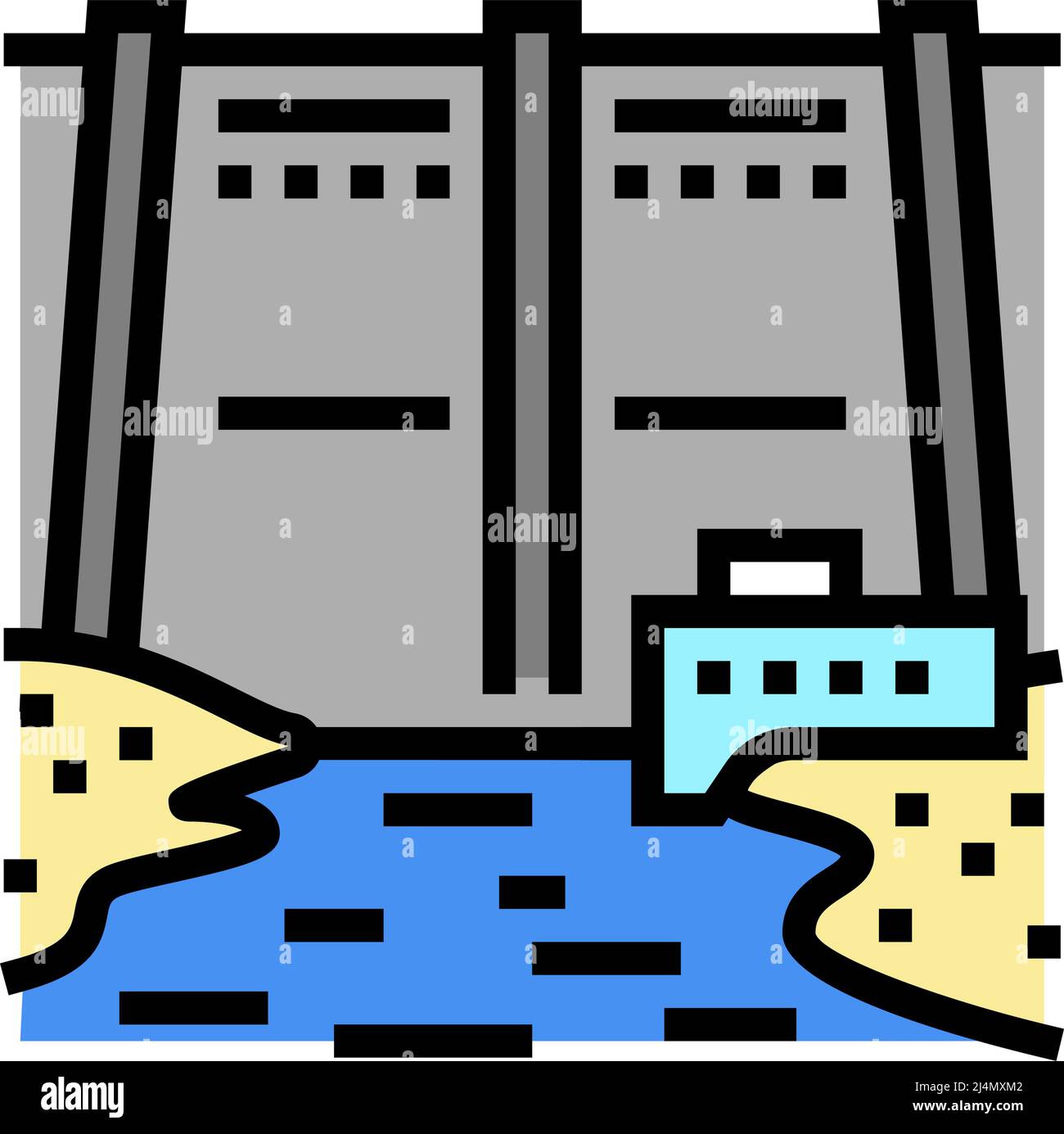 reservoir water color icon vector illustration Stock Vector Image & Art ...