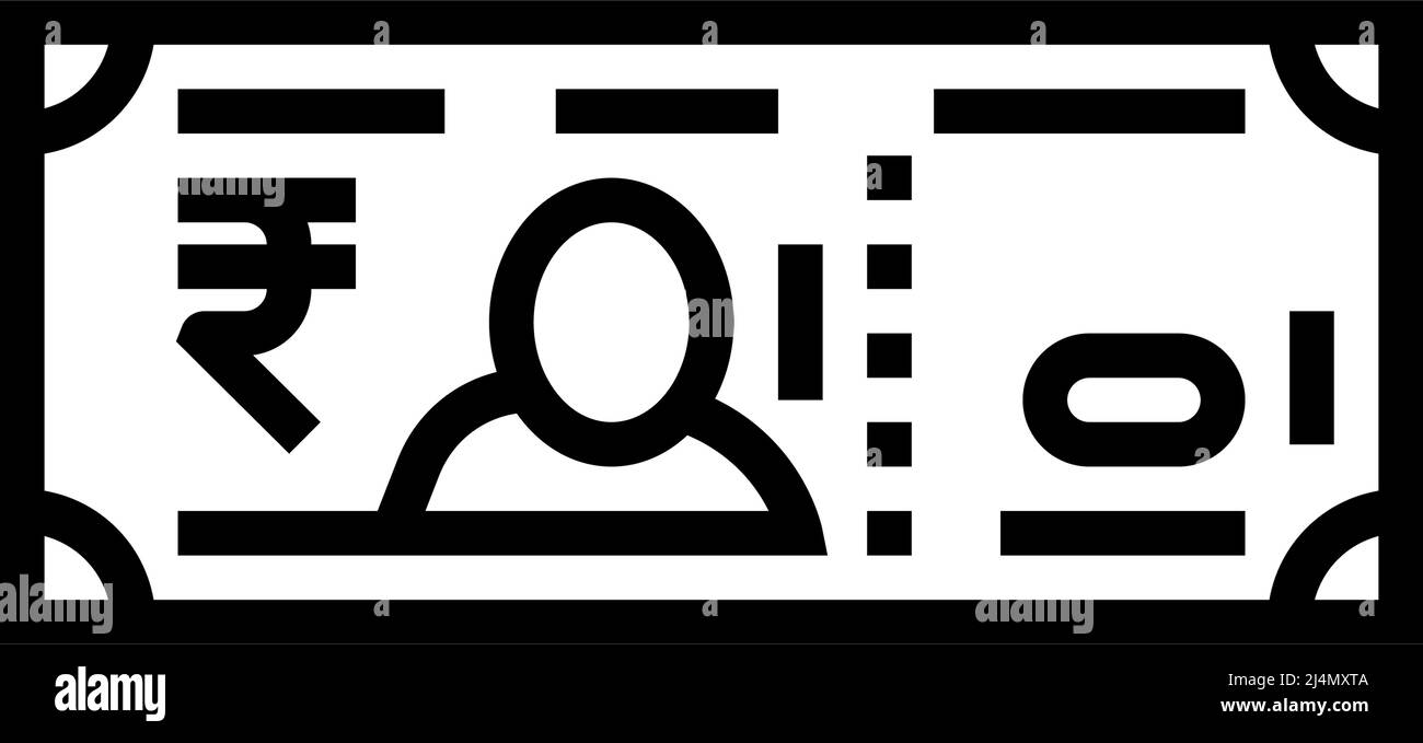 rupee rs line icon vector illustration Stock Vector Image & Art - Alamy