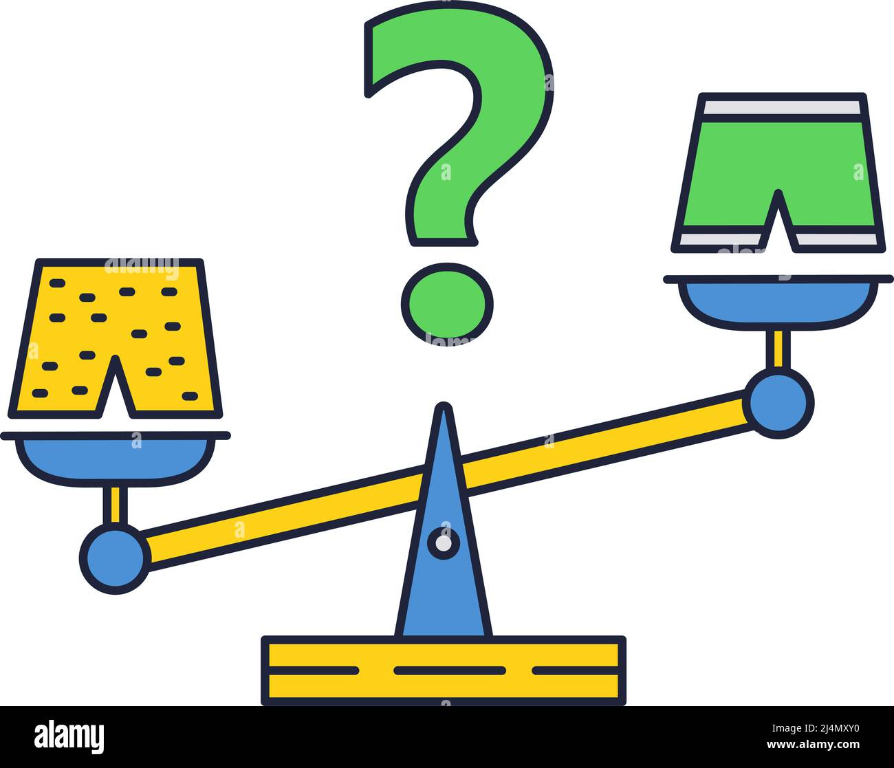 Shopping comparison Stock Vector Images - Alamy