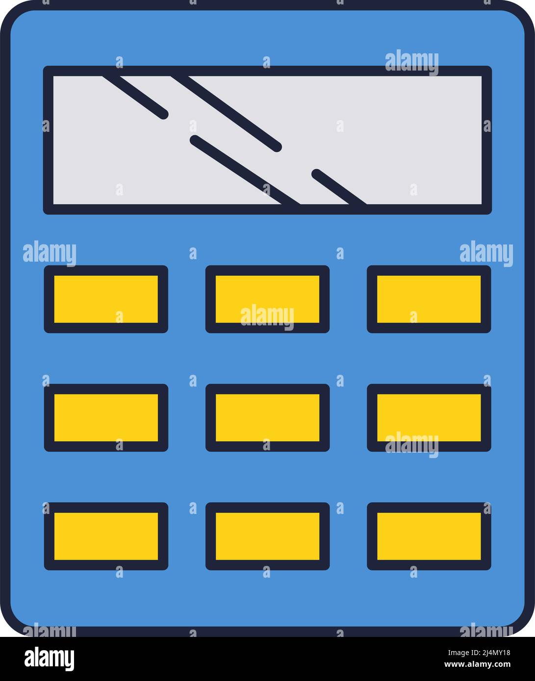 Flat calculator vector icon isolated web design. Money and finance ...