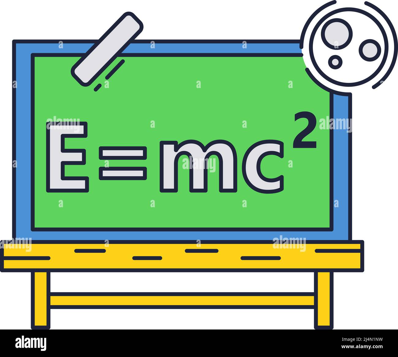 Board with physics formula icon science vector Stock Vector Image & Art ...