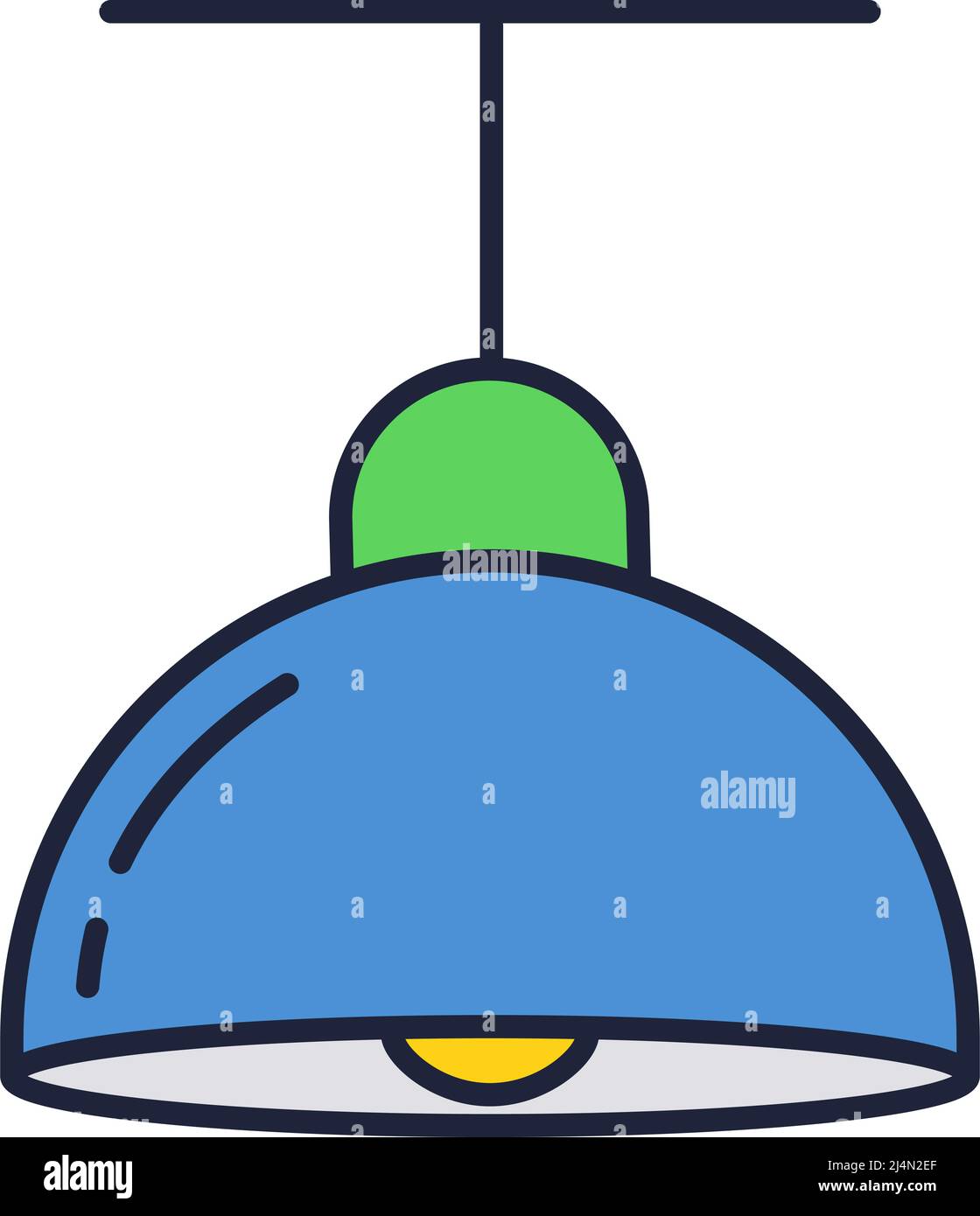 Ceiling lamp icon. Modern light pendant design vector. Electric ...