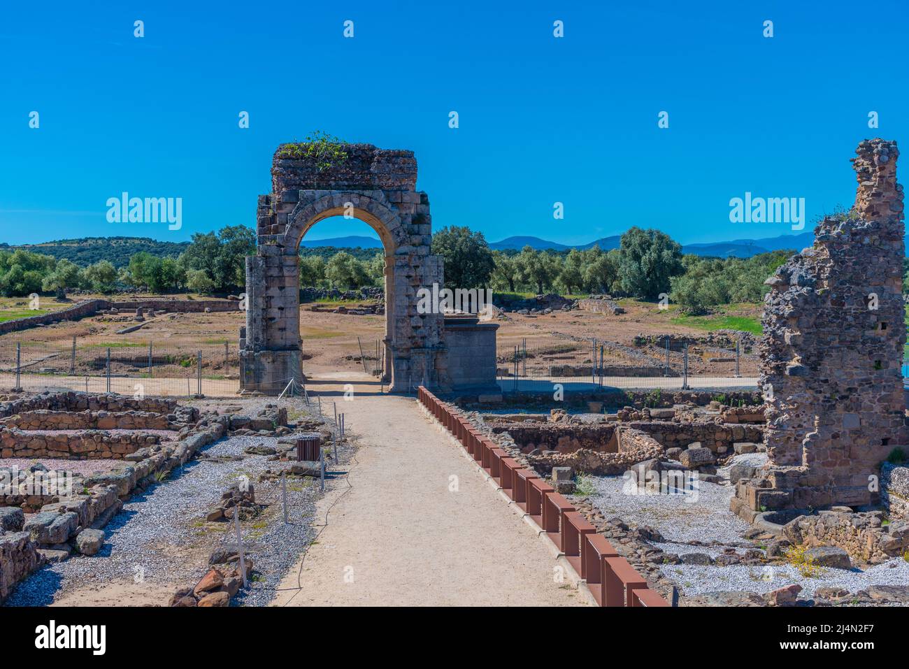 Ciudad romana de caparra hi-res stock photography and images - Alamy