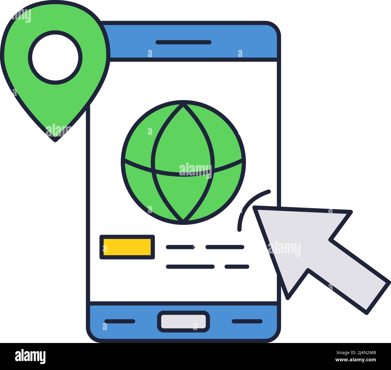 Mobile internet for wireless internet connection vector icon. Smart ...