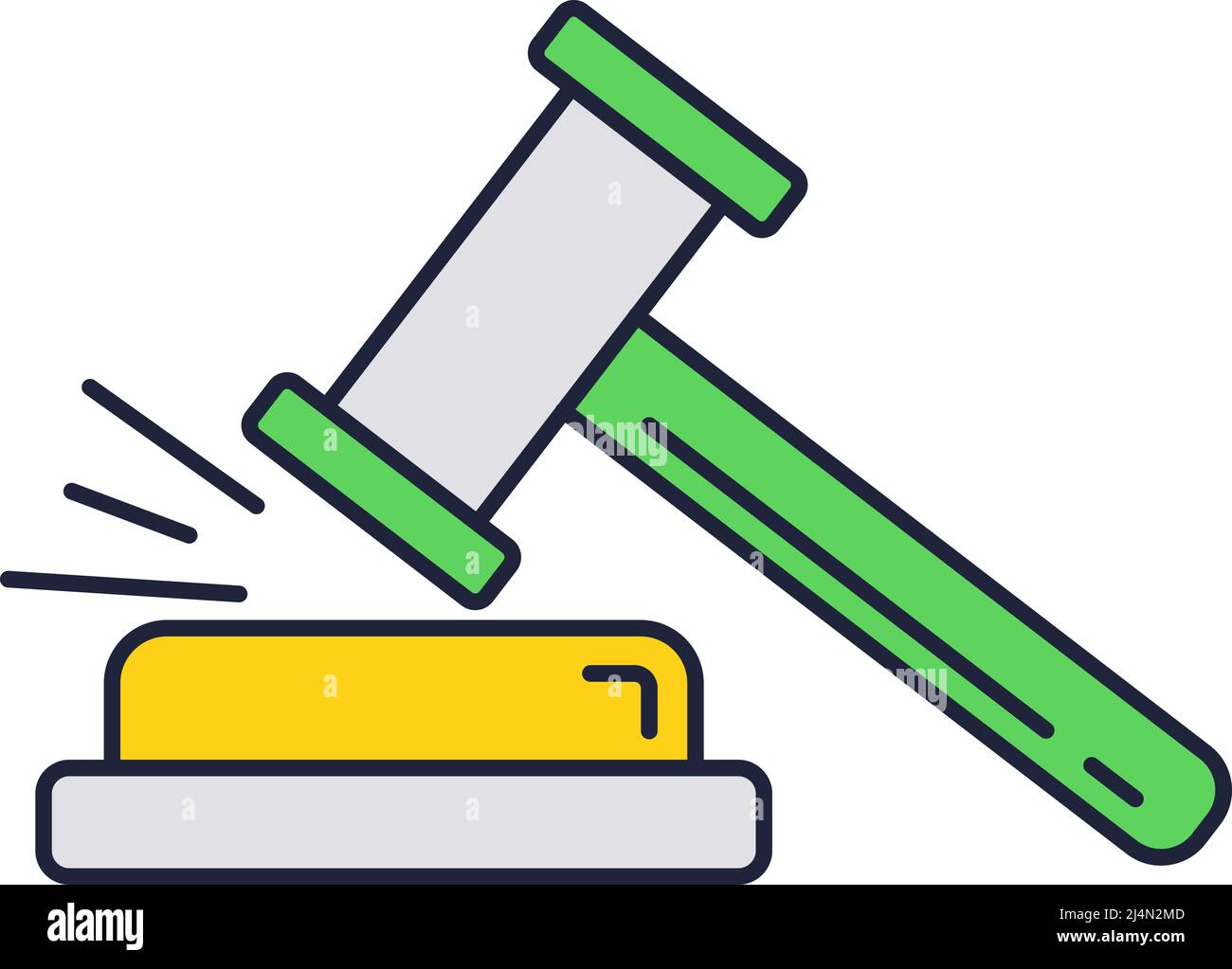 Judge hammer icon court gavel vector isolated Stock Vector Image & Art ...