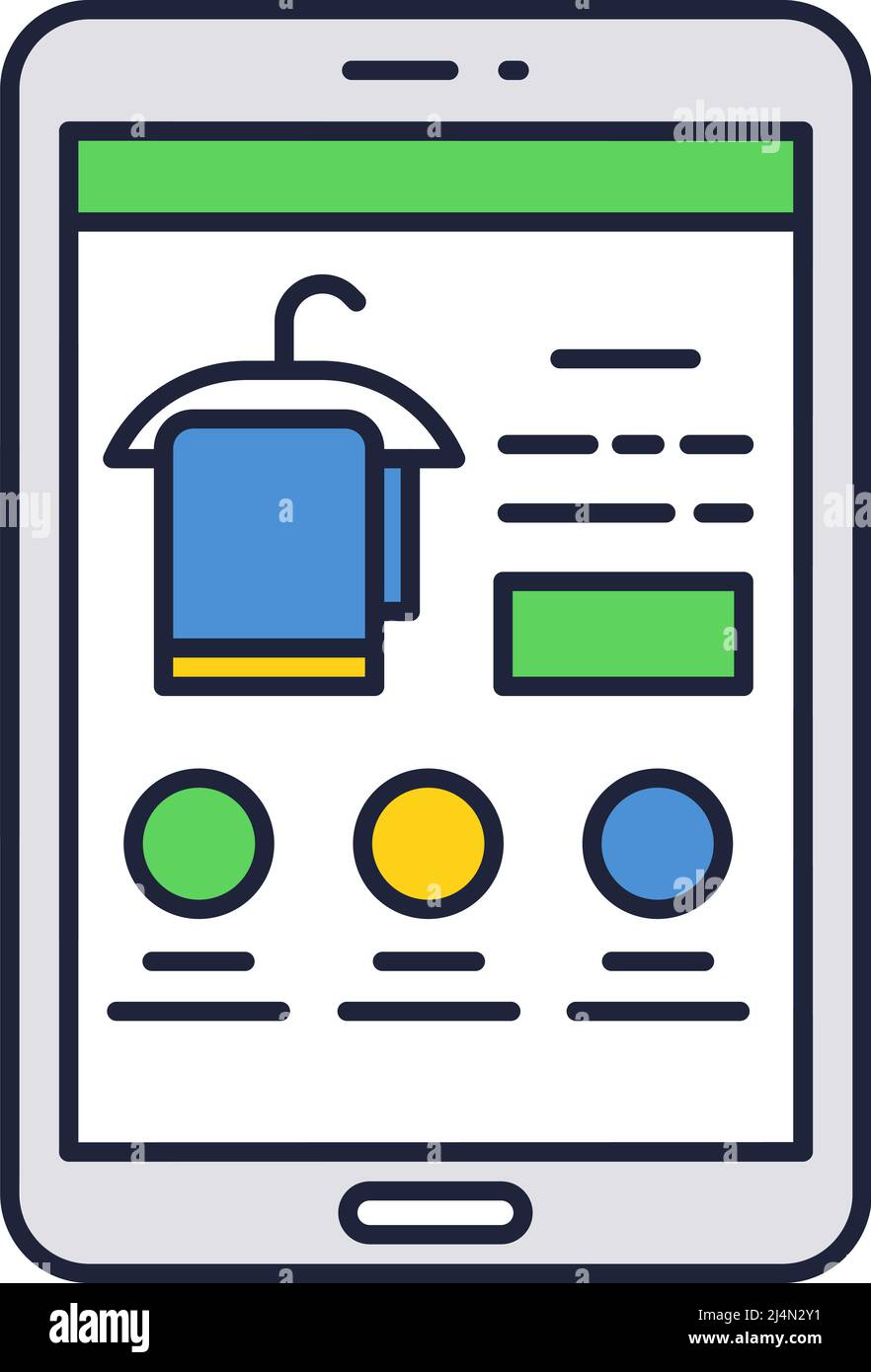Best mobile shopping app Stock Vector Images - Alamy