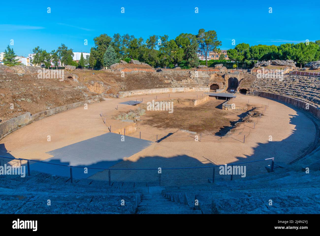 Roman Amphitheatre of Merida in Spain Stock Photo - Alamy