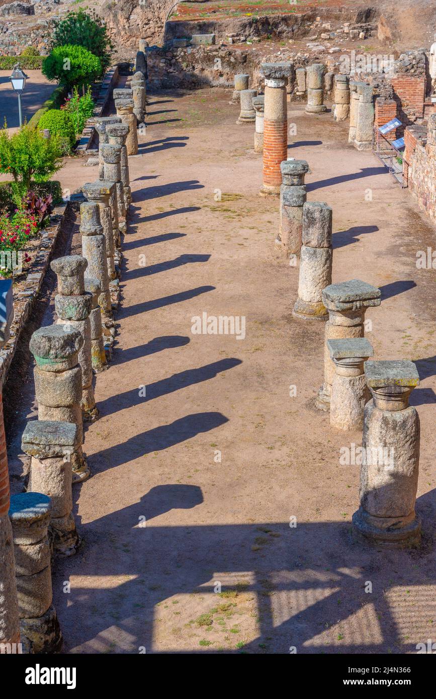 Roman ruins in Spanish town Merida Stock Photo - Alamy