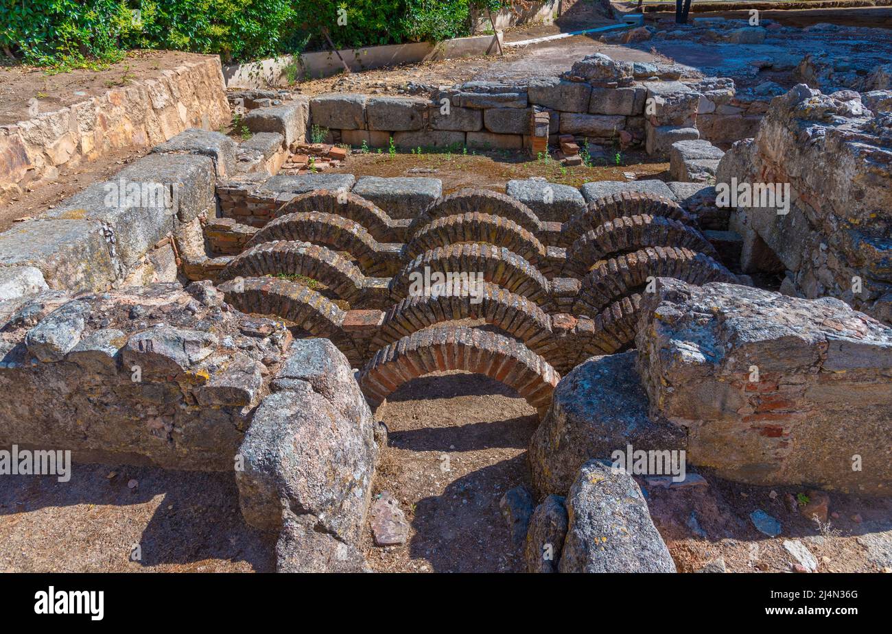 Roman bath in Spanish town Merida Stock Photo - Alamy