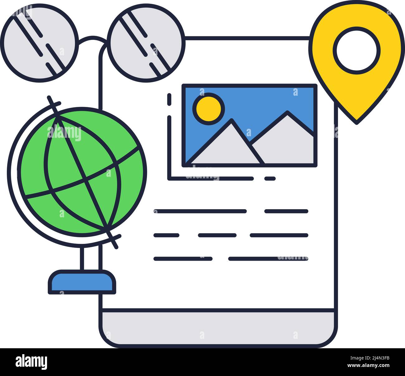 Education app icon. Study online vector. School class, distant course ...