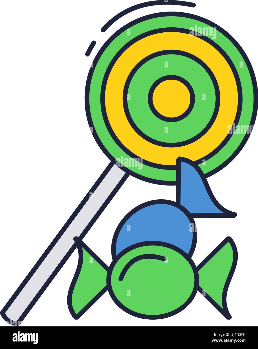 Candy icon sweet dessert shop vector logo. Sugar food store label ...
