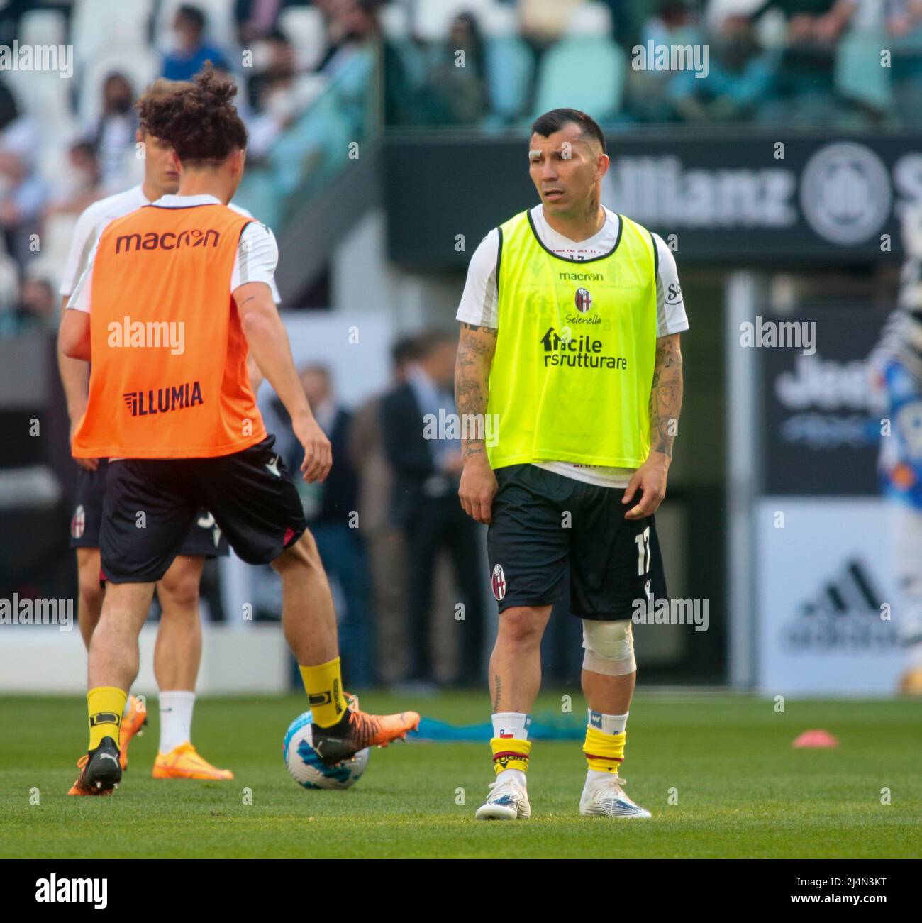 April 16, 2022, Turin, Italy: Gary Medel of Bologna during the Italian ...