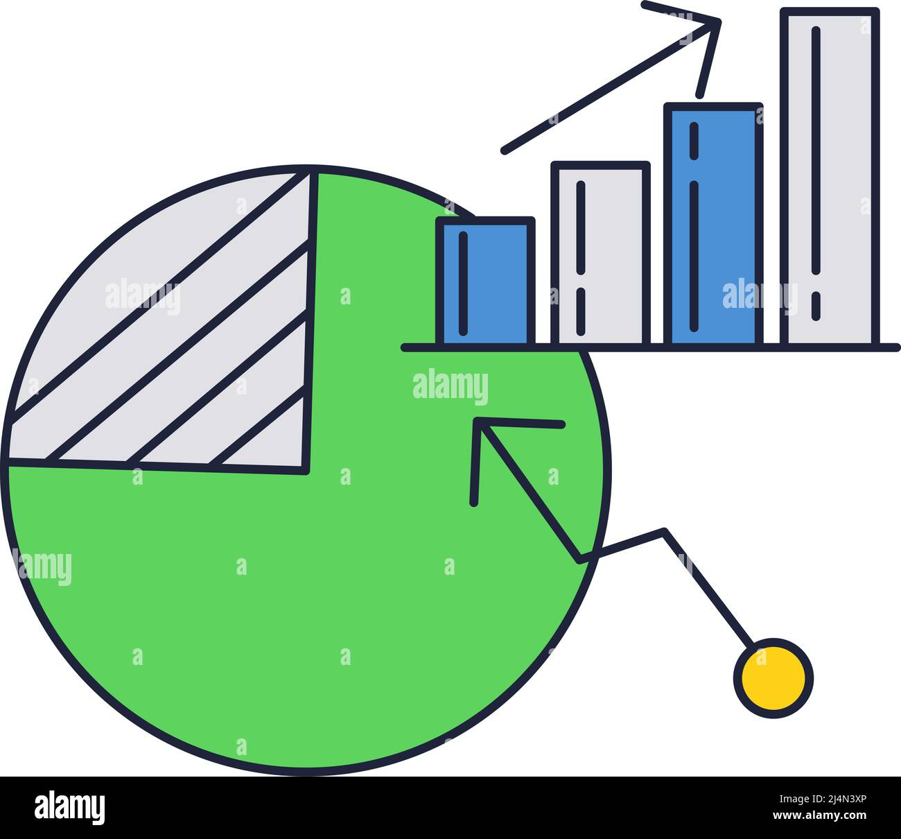 Analytic digital business finance data graph chart Stock Vector Image ...