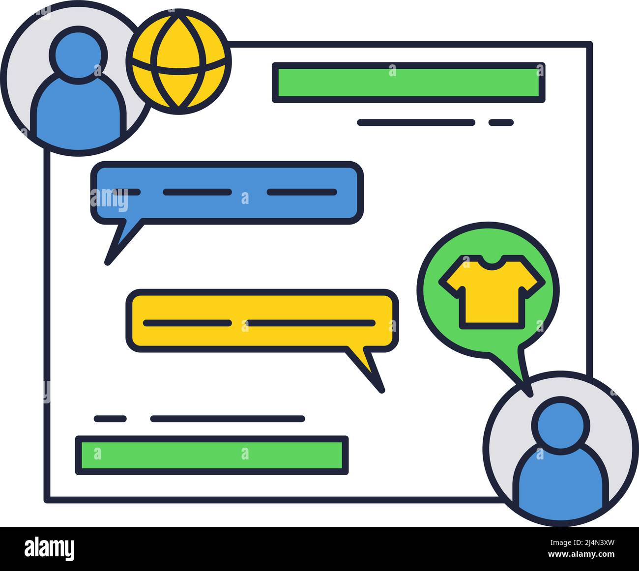 Shop assistant and customer Cut Out Stock Images & Pictures - Alamy