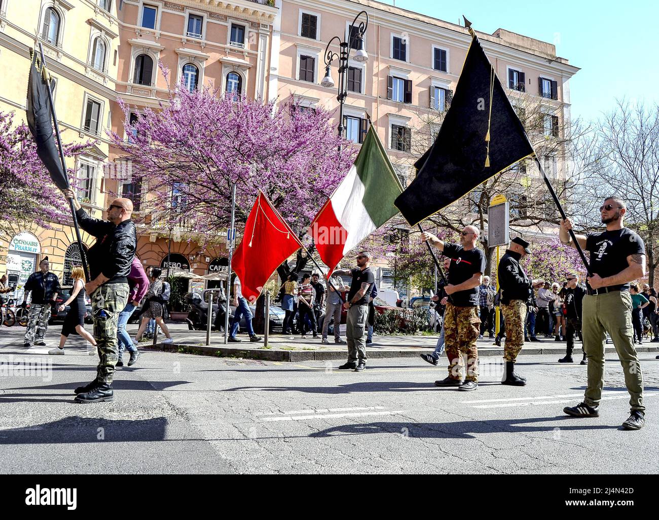 Rome, Italy, Italy. 16th Apr, 2022. Commemorative March of Socialist ...