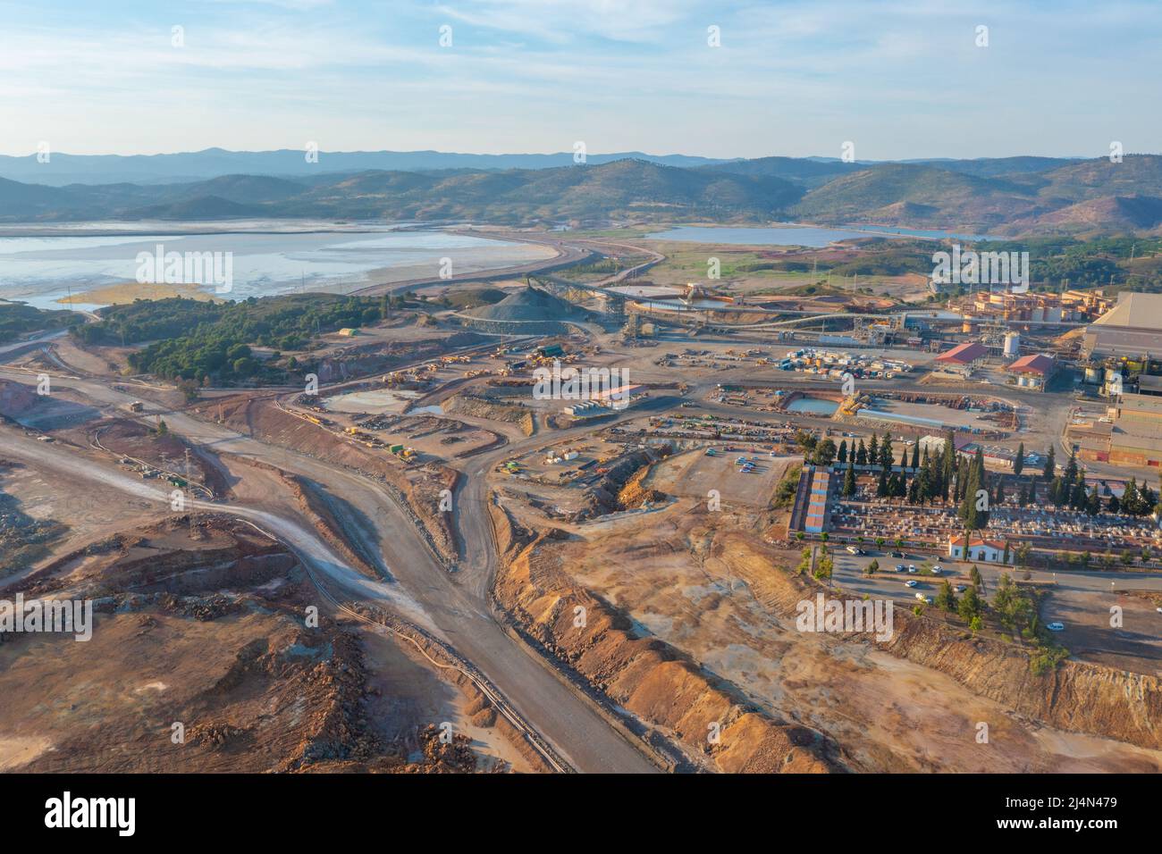Industrial facilities at Minas de Riotinto in Spain Stock Photo - Alamy