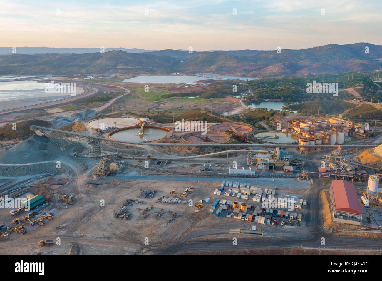 Industrial facilities at Minas de Riotinto in Spain Stock Photo - Alamy