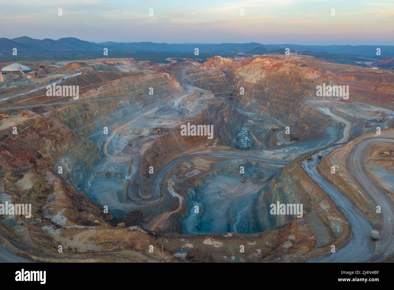 Open pit at Minas de Riotinto in Spain Stock Photo - Alamy