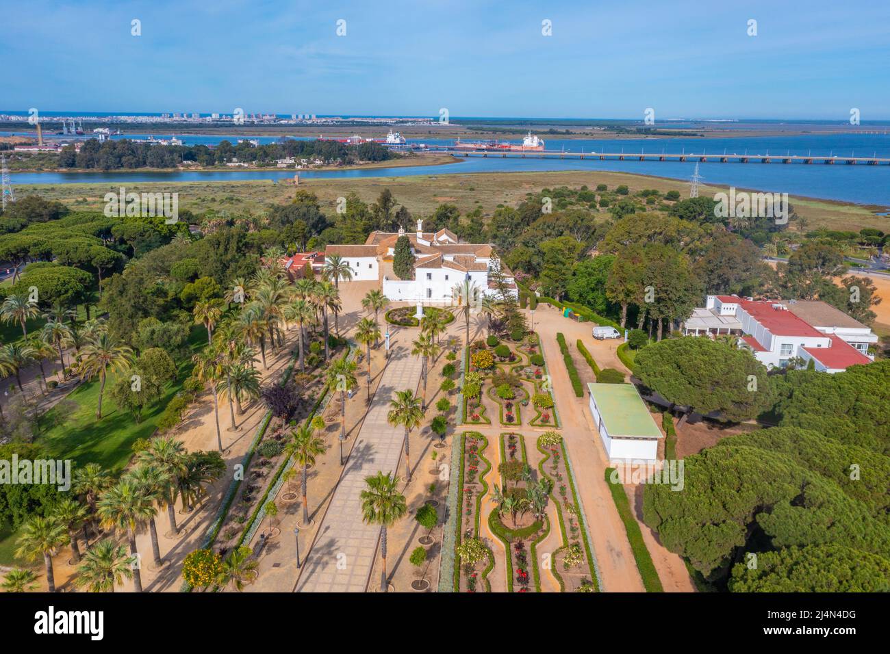 Aerial view of La Rabida monastery in Spain Stock Photo - Alamy