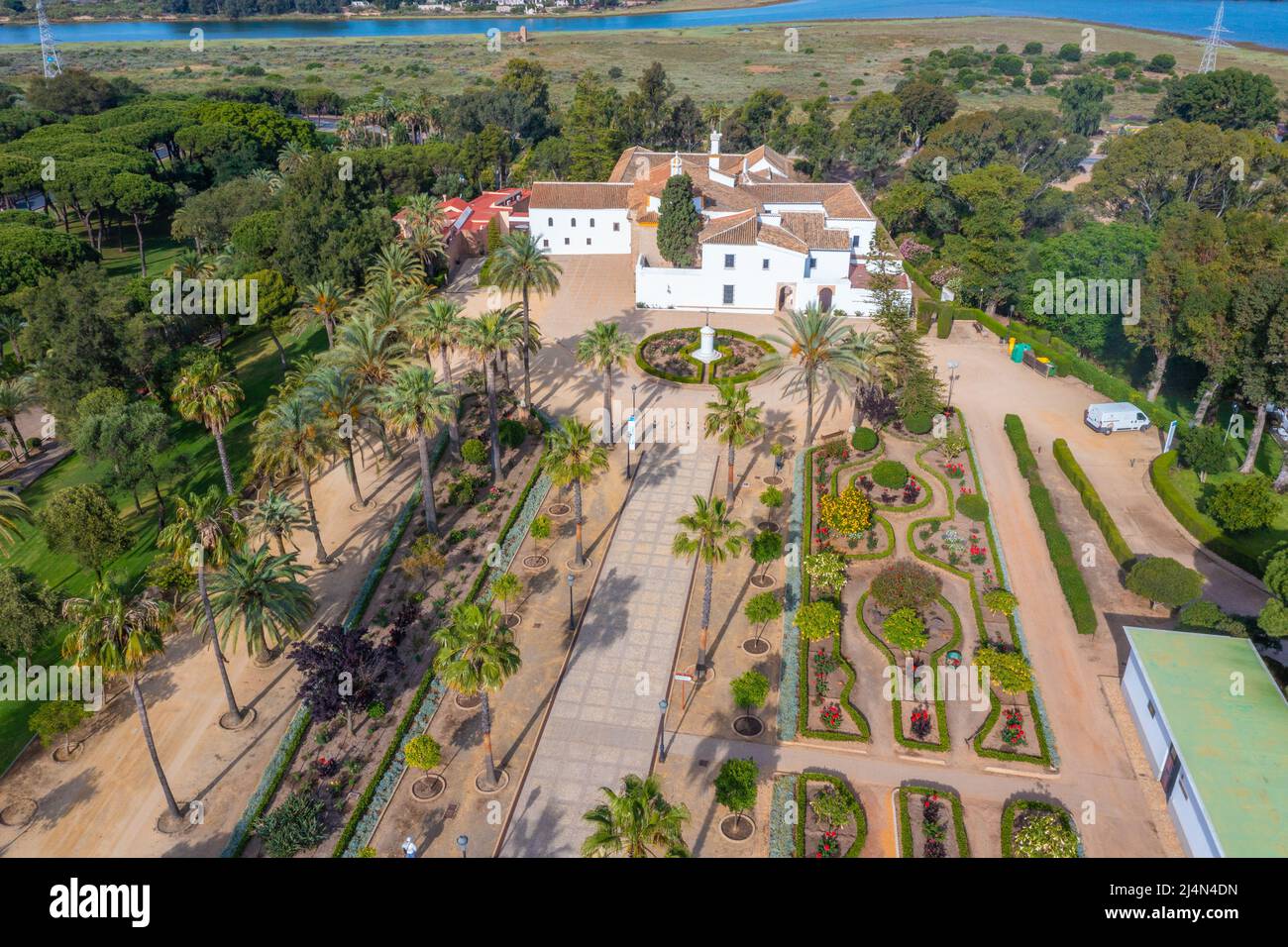 Aerial view of La Rabida monastery in Spain Stock Photo - Alamy