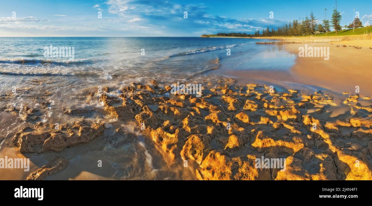 Front Beach, with Point Danger in the distance, Torquay, Surf Coast ...