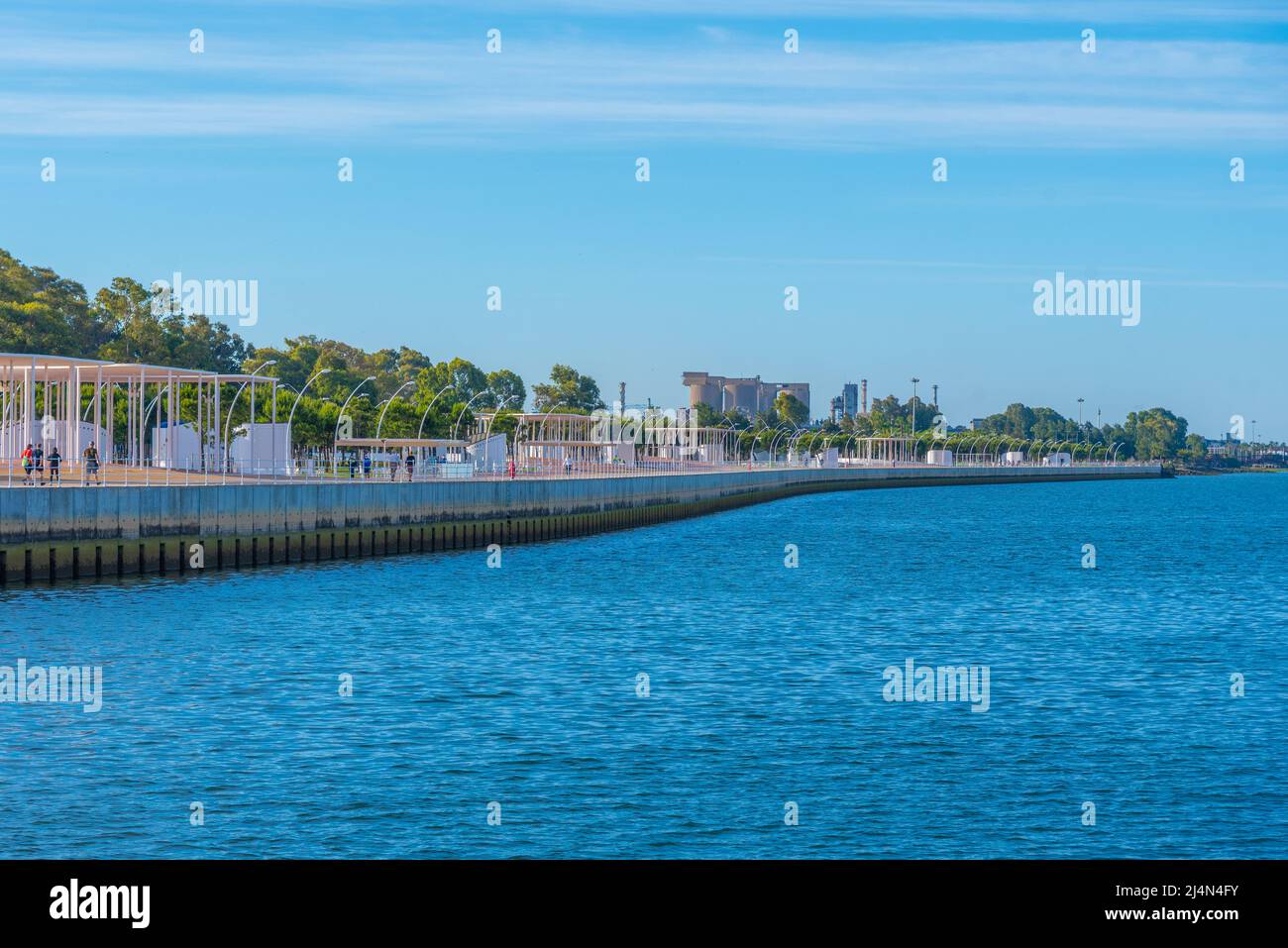 Paseo de la Rio at Spanish town Huelva Stock Photo - Alamy