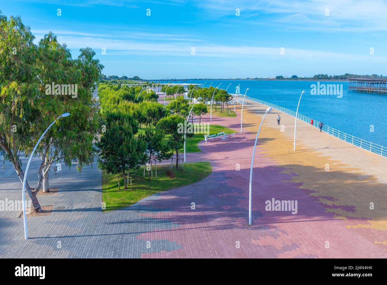 Paseo de la Rio at Spanish town Huelva Stock Photo - Alamy