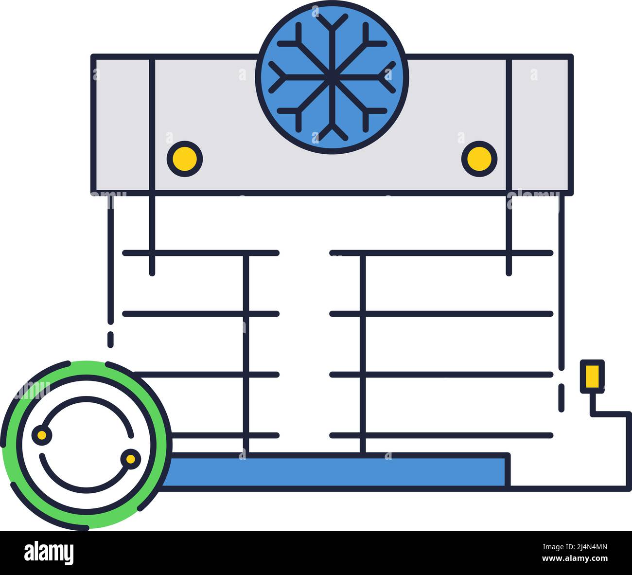Engine cooling system Stock Vector Images - Alamy