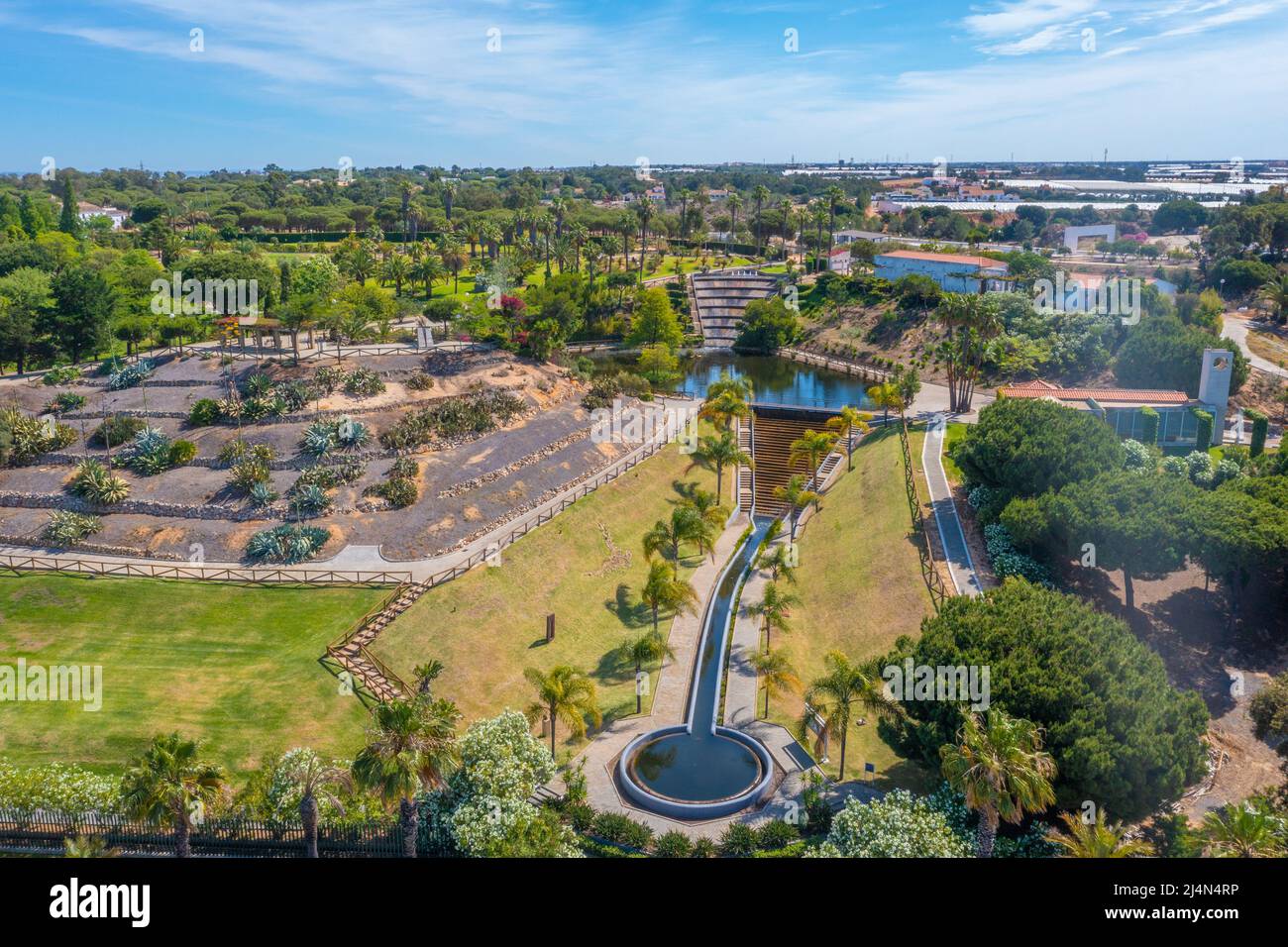 Botanical garden Jose Celestino Mutis at La Rabida in Spain Stock Photo ...