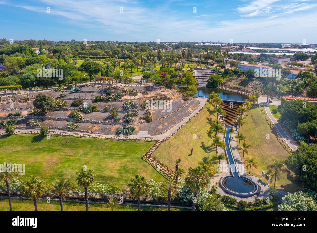 Botanical garden Jose Celestino Mutis at La Rabida in Spain Stock Photo ...