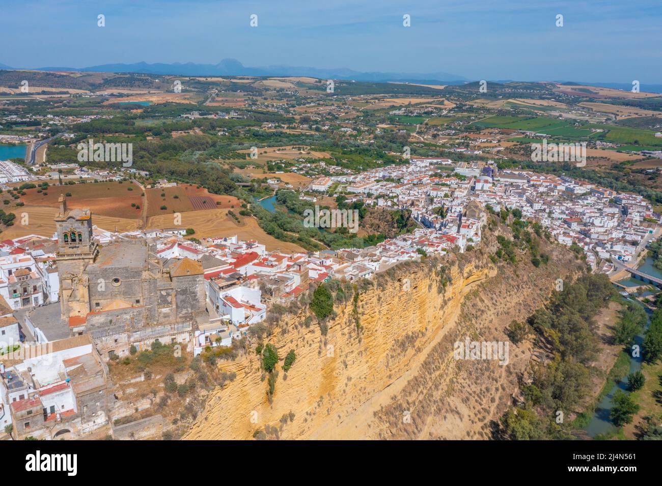 Aerial guadalete river arcos de hi-res stock photography and images - Alamy