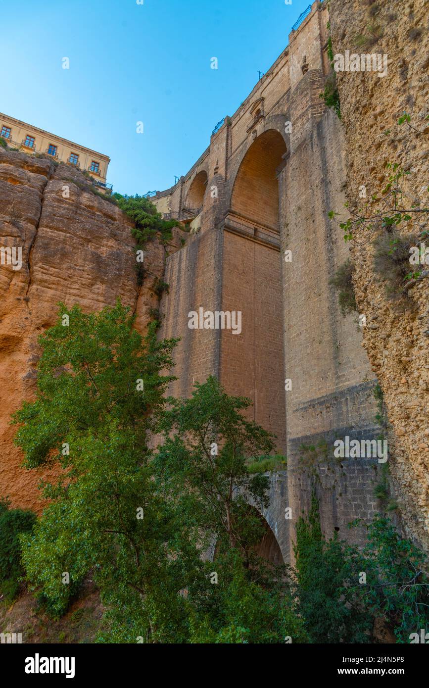 Puente nuevo bridge in Spanish town Ronda Stock Photo - Alamy