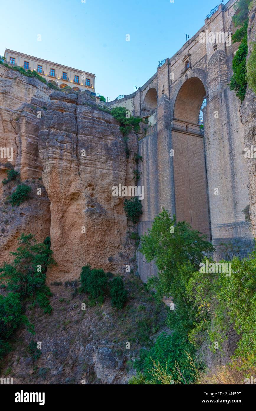 Puente nuevo bridge in Spanish town Ronda Stock Photo - Alamy