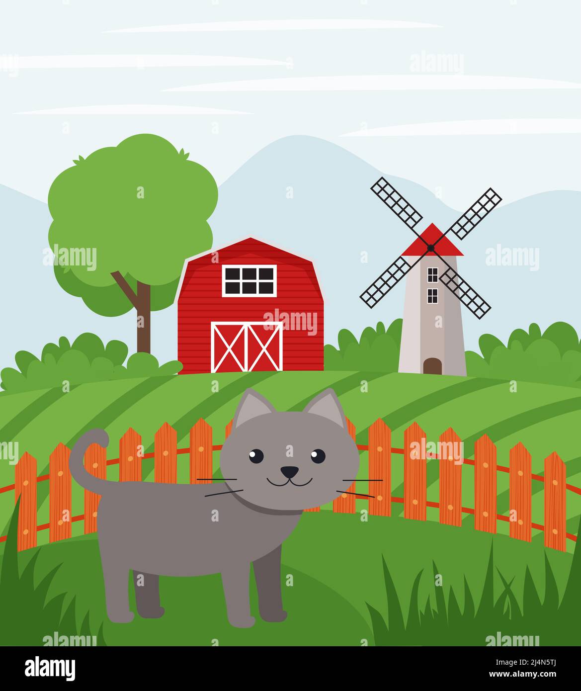 Farm Cat Clipart