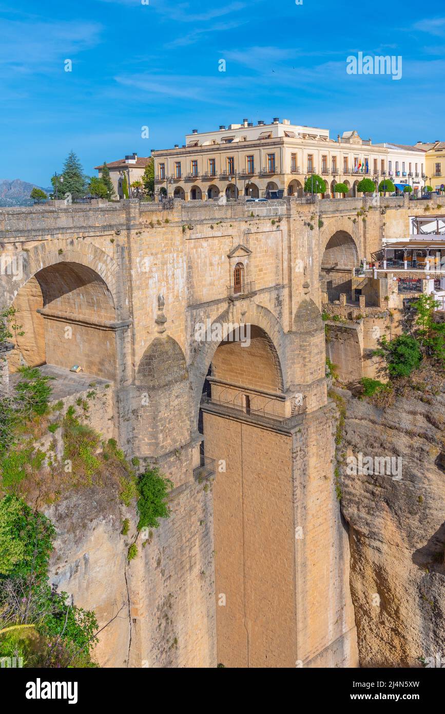 Puente nuevo bridge in Spanish town Ronda Stock Photo - Alamy