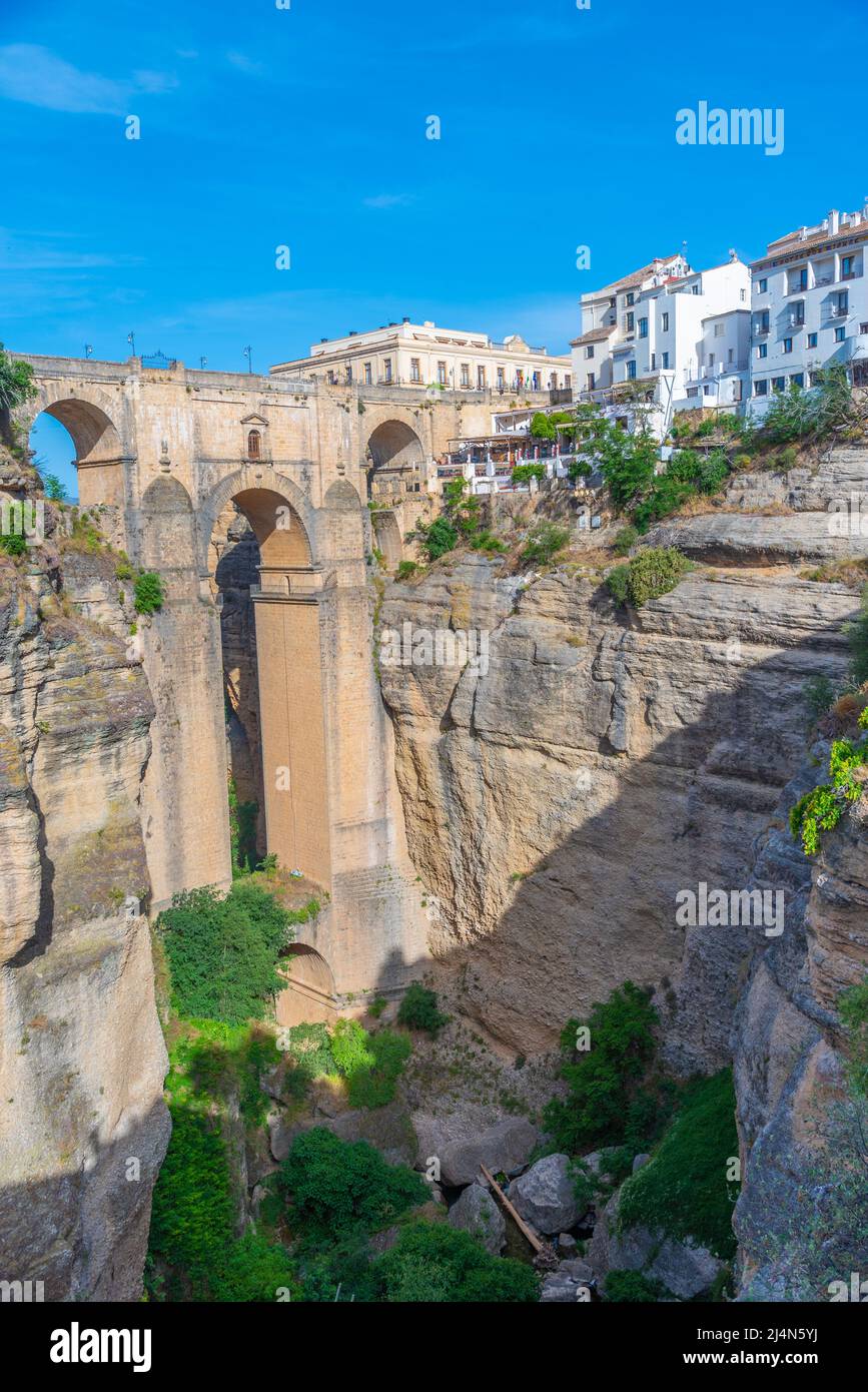 Puente nuevo bridge in Spanish town Ronda Stock Photo - Alamy