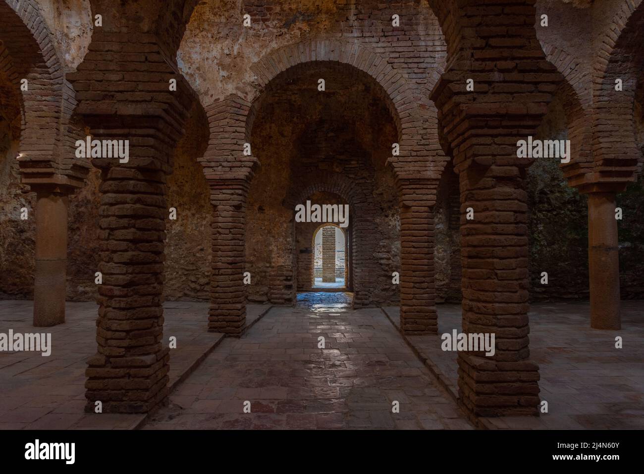 Arab baths in Spanish town Ronda Stock Photo - Alamy