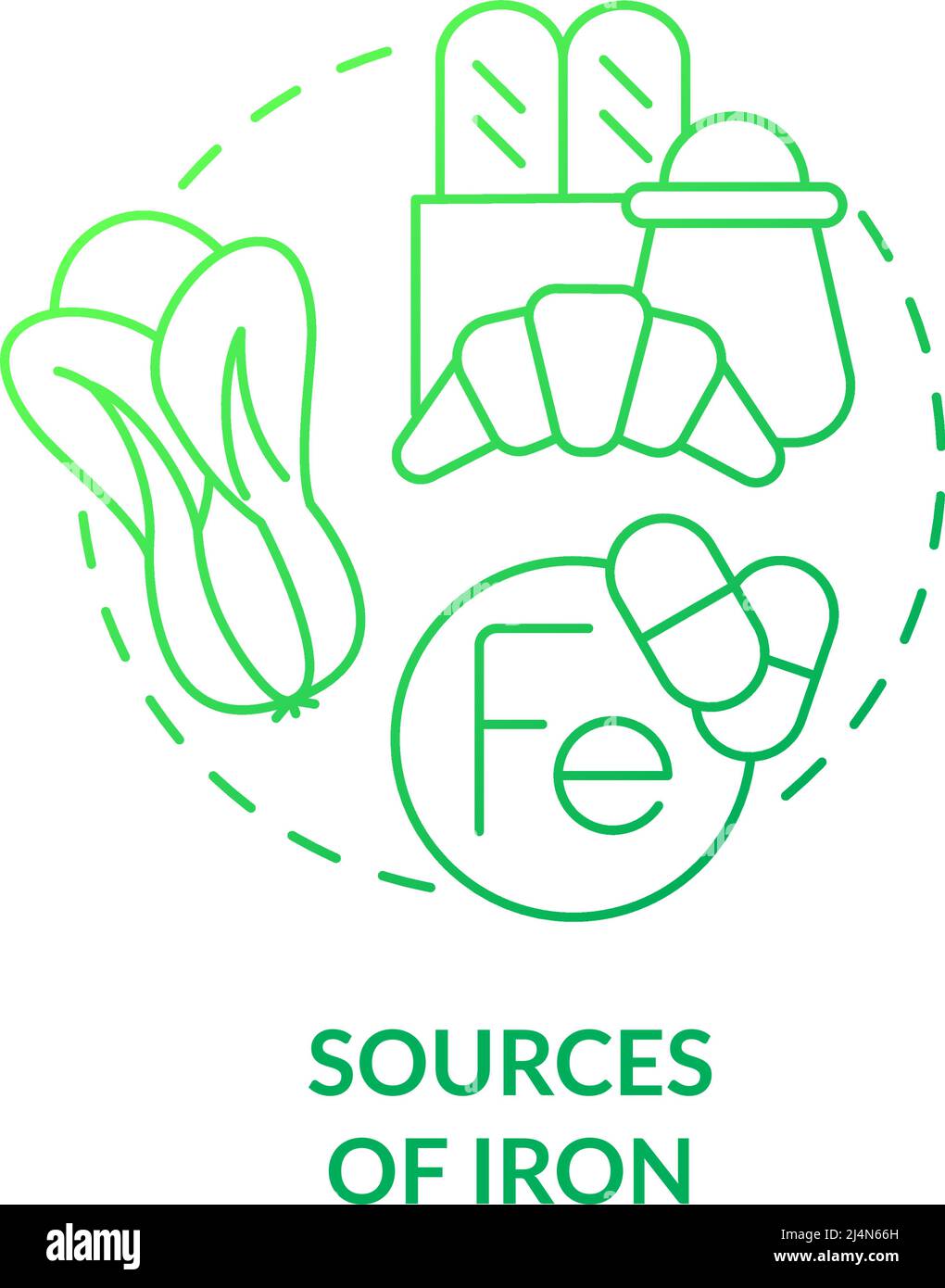 Sources of iron Stock Vector Images - Alamy