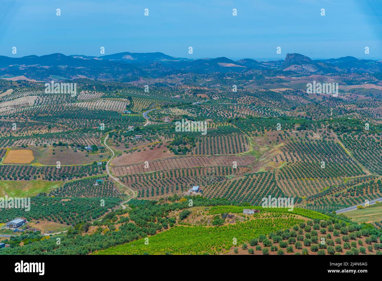 Countryside of Andalusia near Olvera in Spain Stock Photo - Alamy