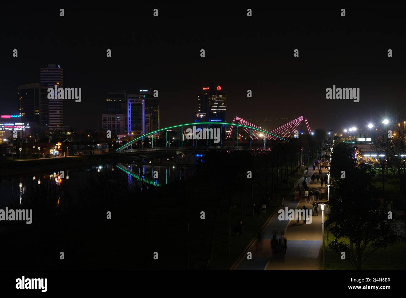 04/09/2022. Bursa. Turkey. Night city photo, Bursa night photo at ...