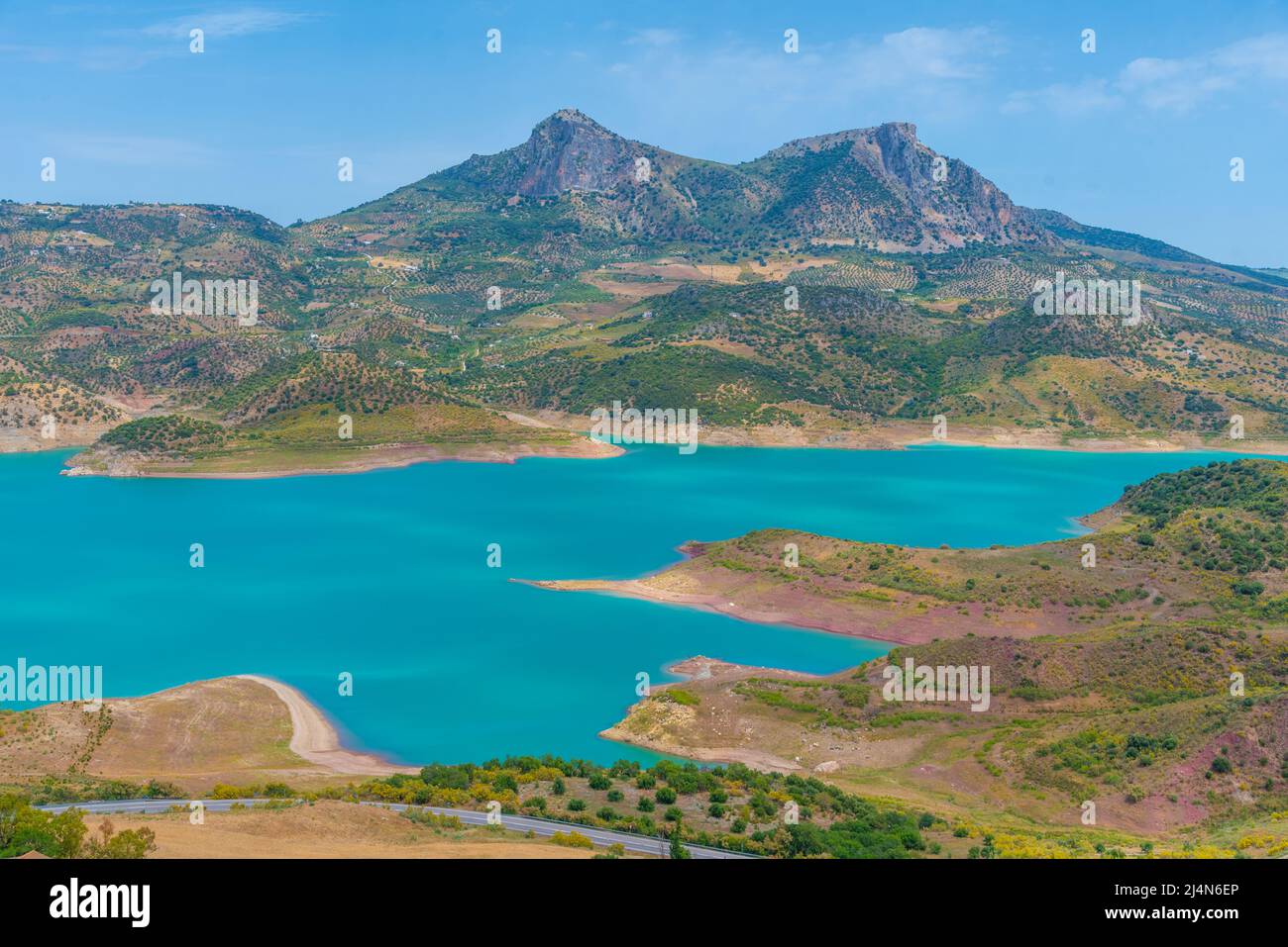 Zahara de la sierra water reservoir dam hi-res stock photography and ...