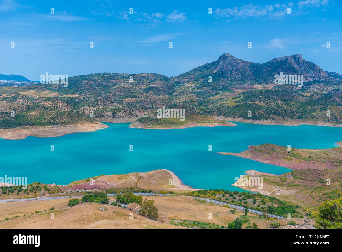 Zahara de la sierra water reservoir dam hi-res stock photography and ...