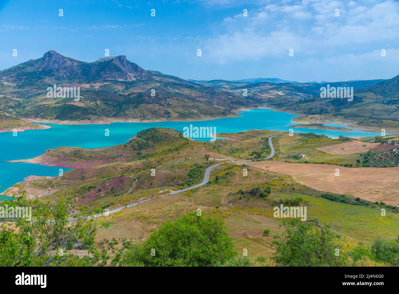Zahara de la sierra water reservoir dam hi-res stock photography and ...