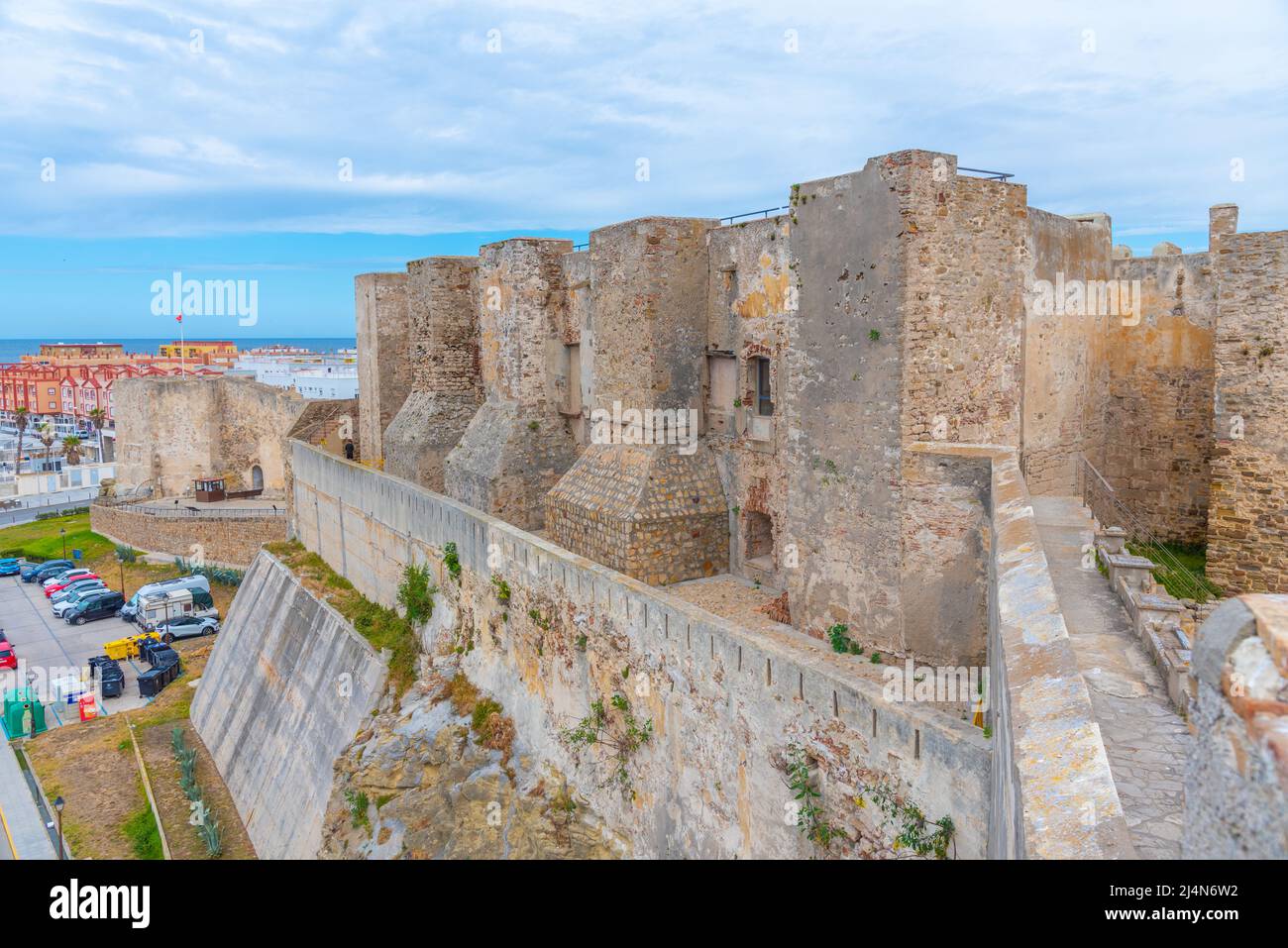 Castillo de Guzman el Bueno in Spanish town Tarifa Stock Photo - Alamy