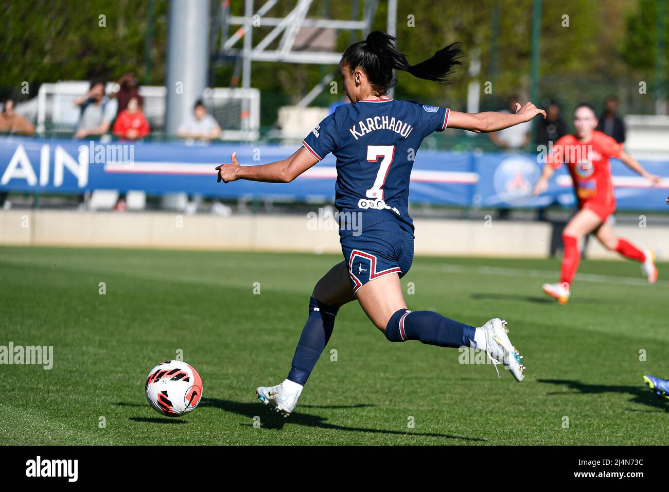 Sakina Karchaoui of PSG during the Women's French championship D1 ...
